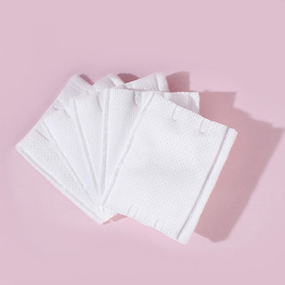 Lotion Portable Cosmetic Cotton Pads 3 Layer Compact Close Grained