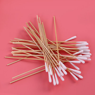 White Cosmetic Cotton Buds No Plastic Disinfect Creative Design OEM Service